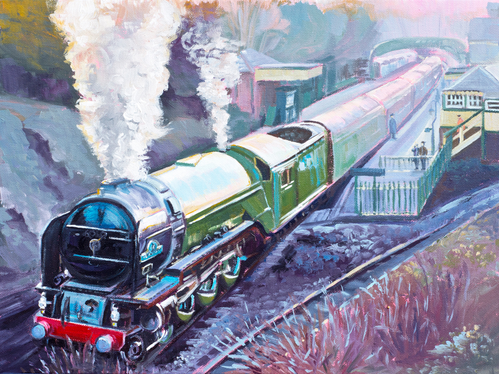 Tornado at Alresford Station - Print - Emma Trickle